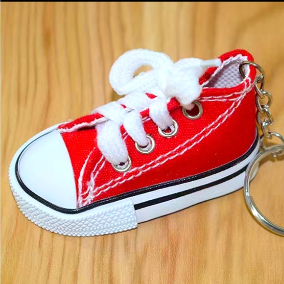 Accessories | Red Conversestyle Sneaker Bag Charmkeychain Brand New ...